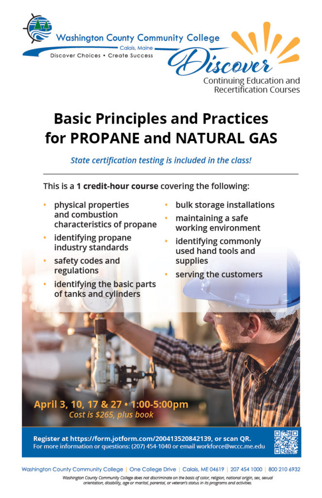 Propane & Natural Gas Flyer - Washington County Community College