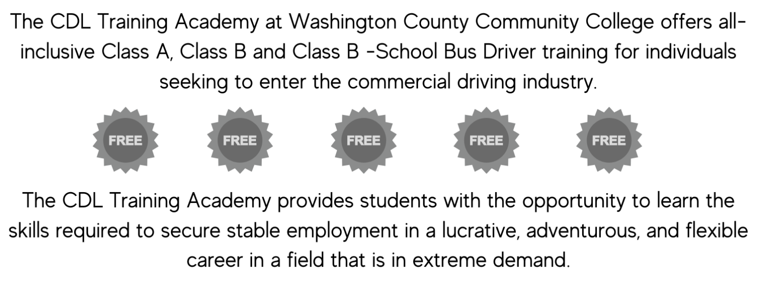 CDL Driving Academy - Washington County Community College