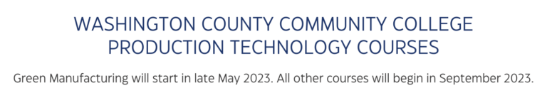 when - Washington County Community College